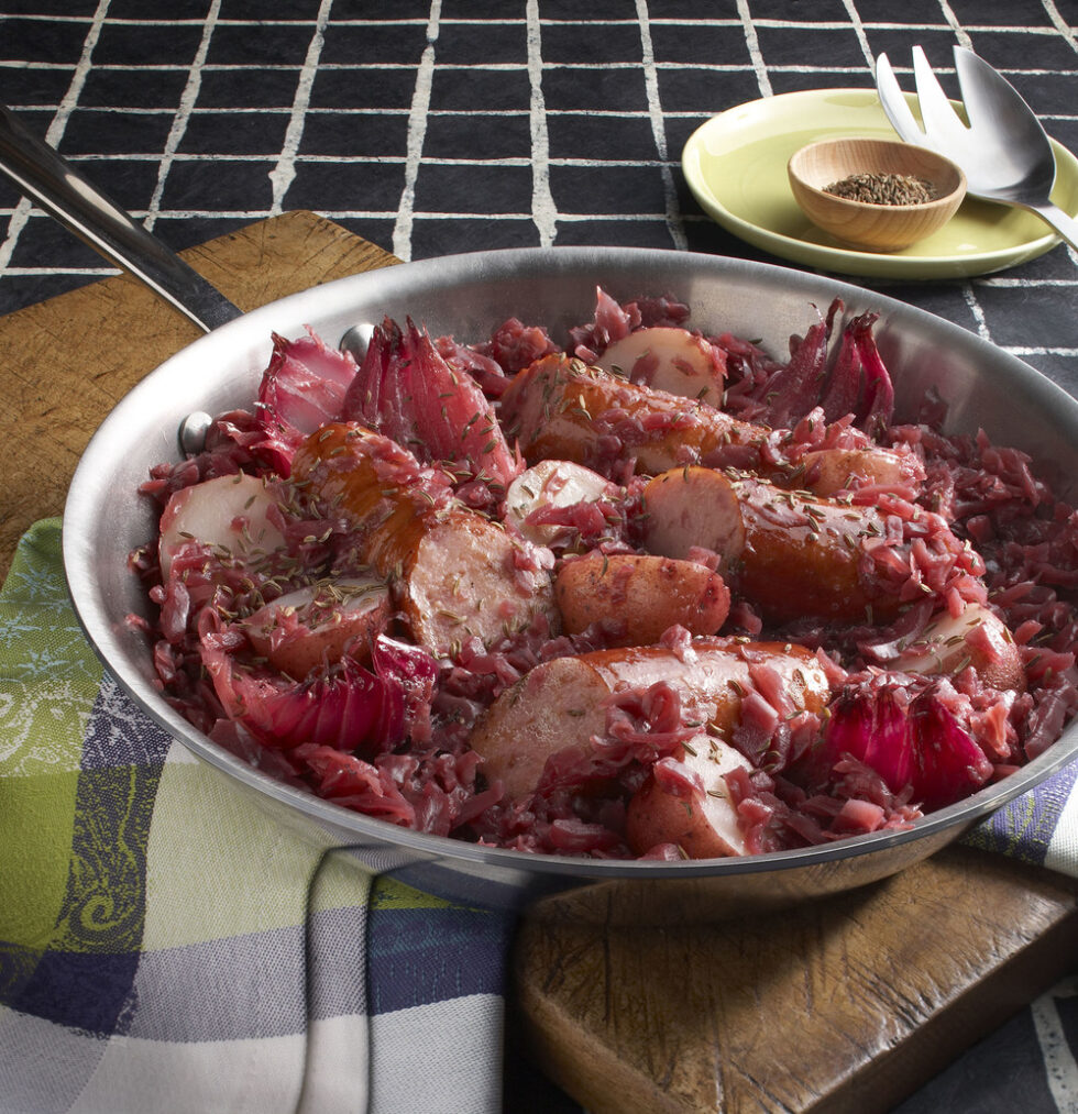 Red Cabbage & Sausage Skillet - Aunt Nellie's