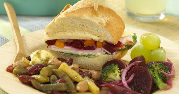 Turkey, Beet Relish & Hummus Sandwich - Aunt Nellie's