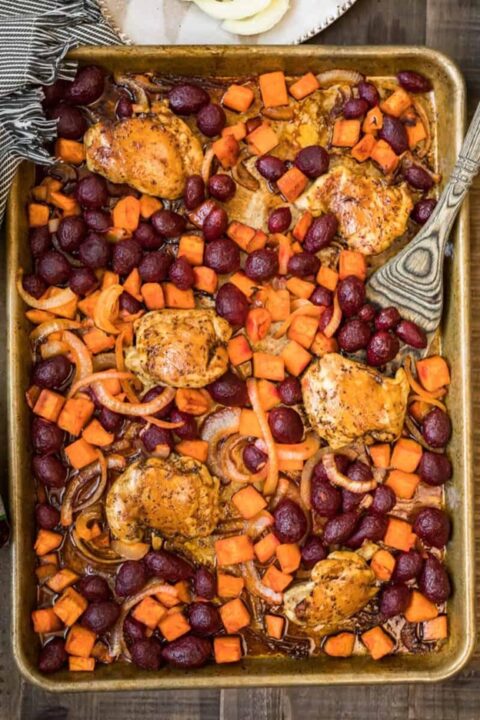 Sheet Pan Balsamic Chicken & Beets - Aunt Nellie's